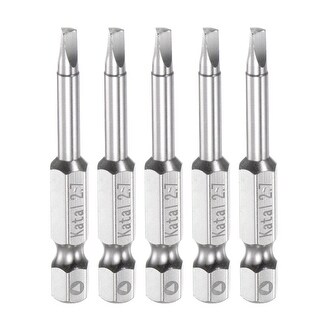 5pcs TA2.7 Magnetic Triangle Screwdriver Bit 1/4" Hex Shank 2" Length - Silver Tone - Bed Bath ...